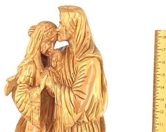 Holy Family Wood Sculpture - Etsy