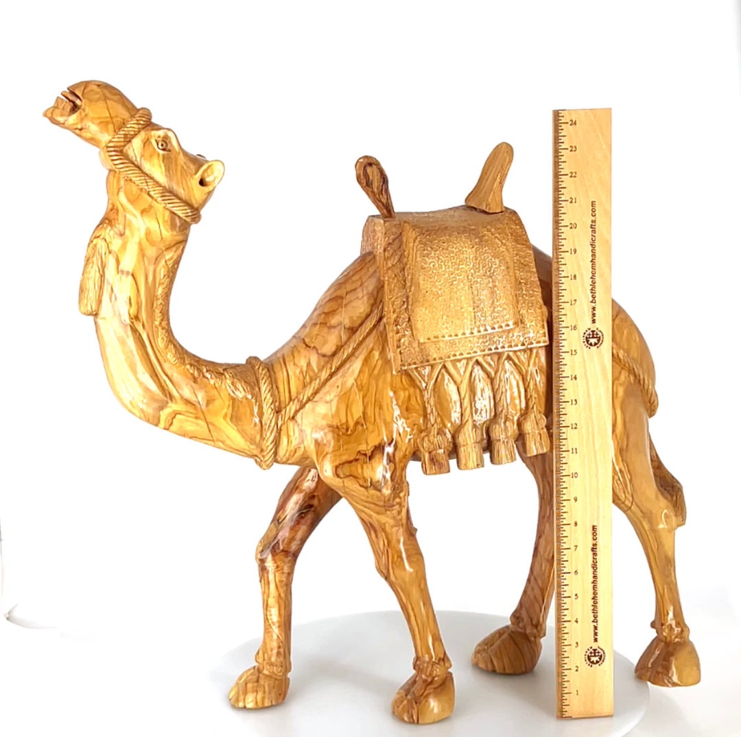 Wood Camel, 18 Figurine, Biblical Animal, Inspired Faith Art, Christian ...