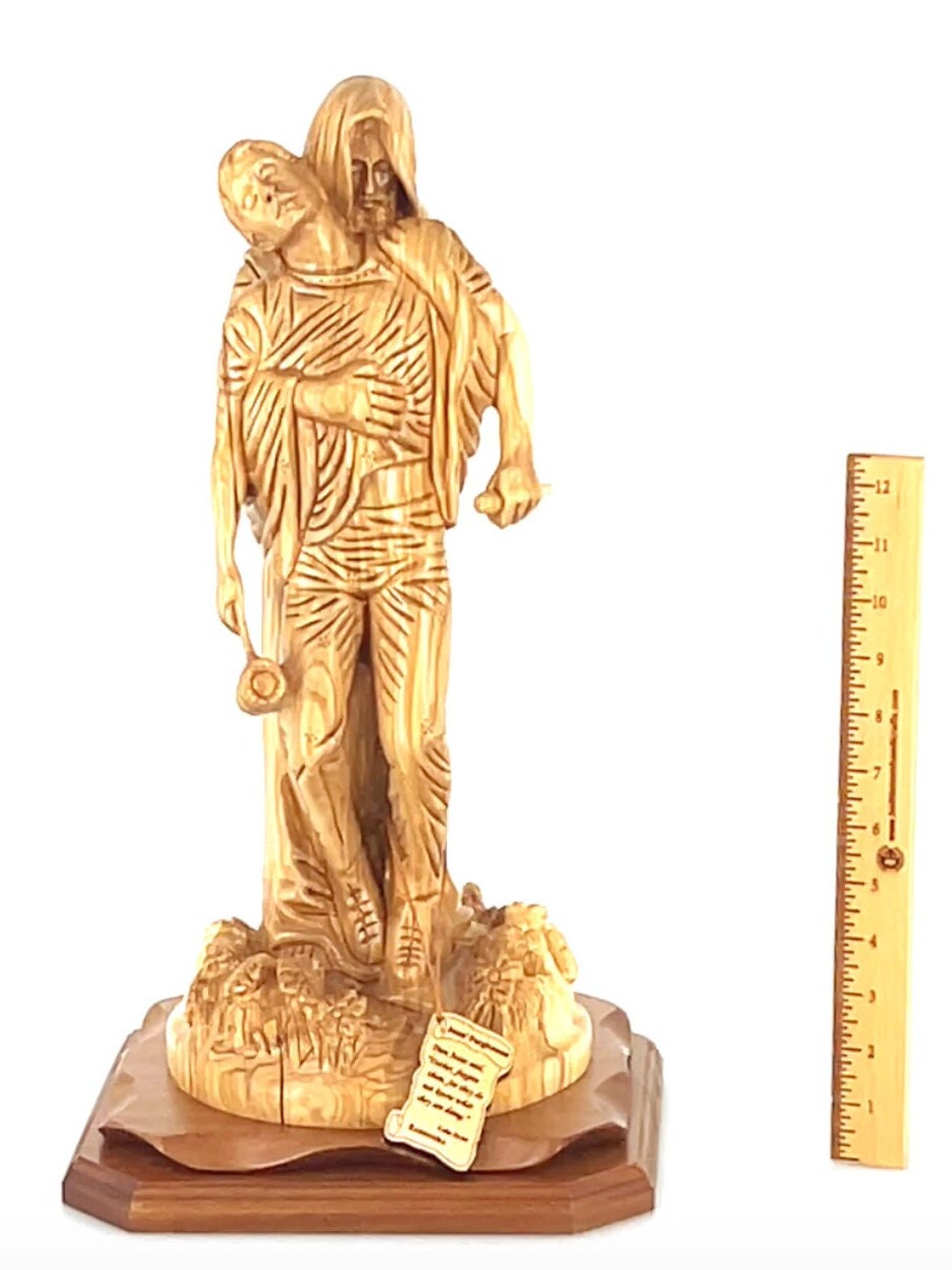 Jesus Christ Forgives Roman Guard Statue, 19.3 Masterpiece Sculpture ...