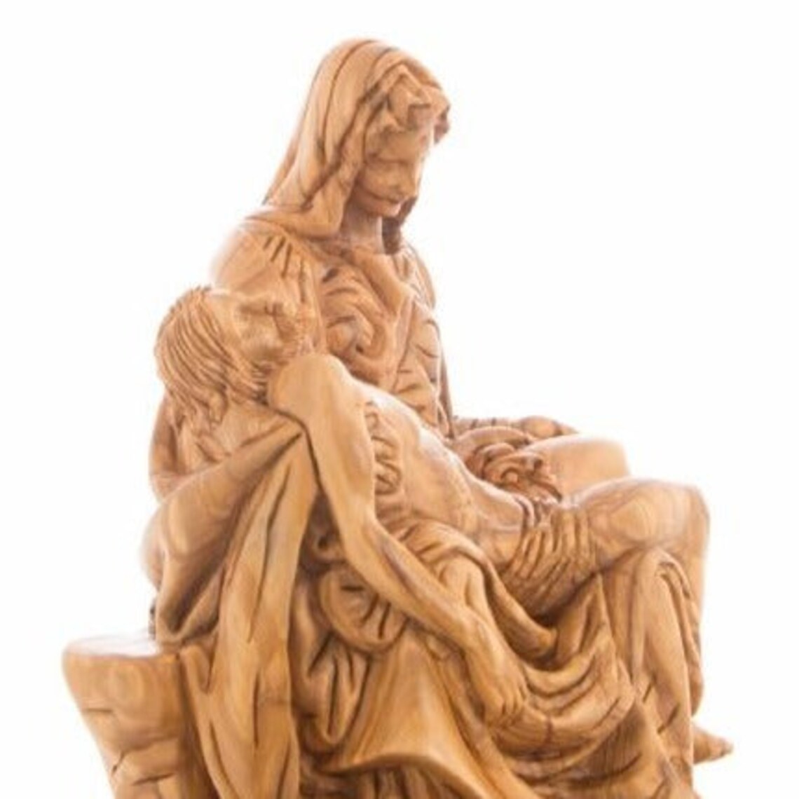 La Pieta Michelangelo, Carved Virgin Mary Holding Christ, Medium Size ...