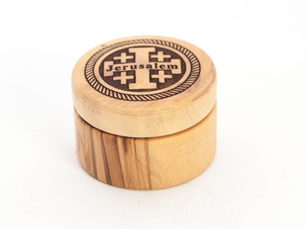 Olive Wood Communion Holder, Catholic Communion to the Sick and in ...