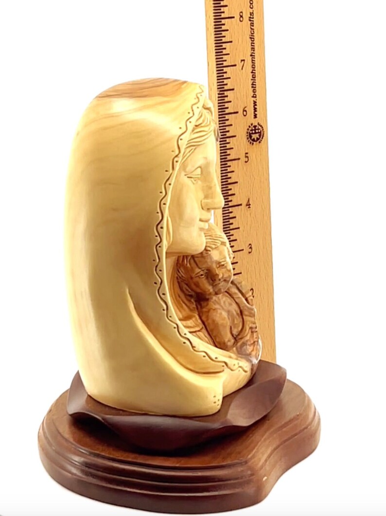 Baby Jesus Sleep, Virgin Mary Bust, Wood Heaved Carved, Christ holy ...