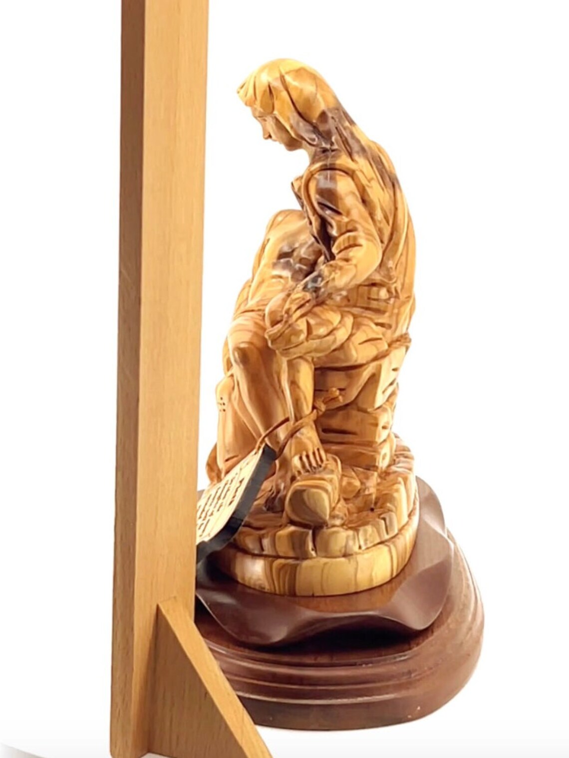 La Pieta, Carved Michelangelo Replica, Virgin Mary Holding Christ ...