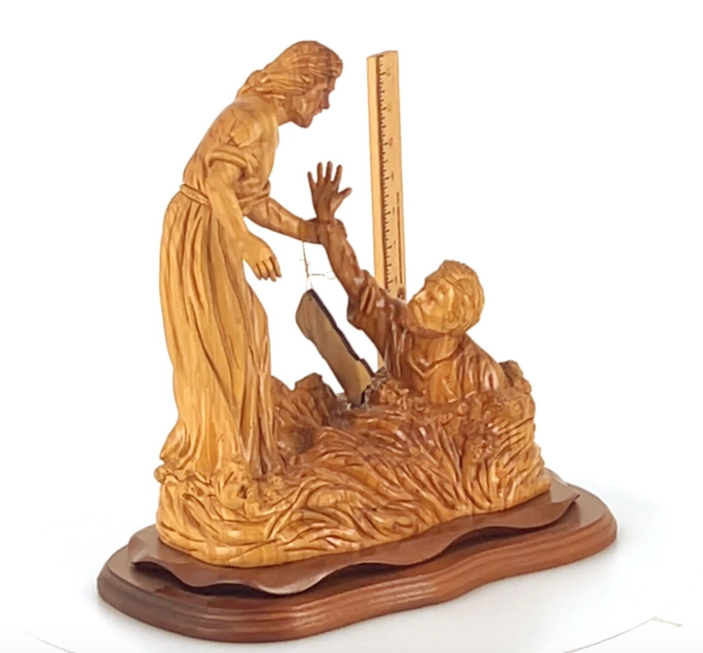 Jesus Christ Walks on Water, Pulling Disciple Saint Peter Out of Storm ...