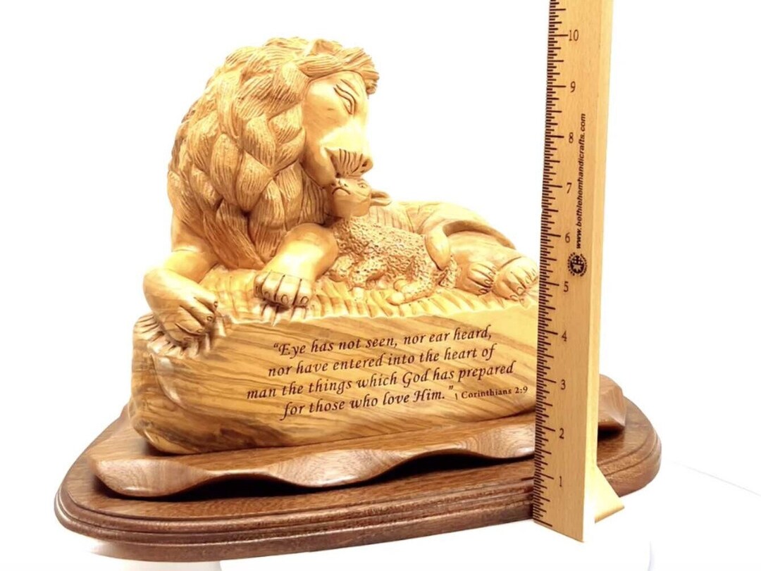 Corinthians Verse Engraved Lion 14 Carved Bible Passage - Etsy