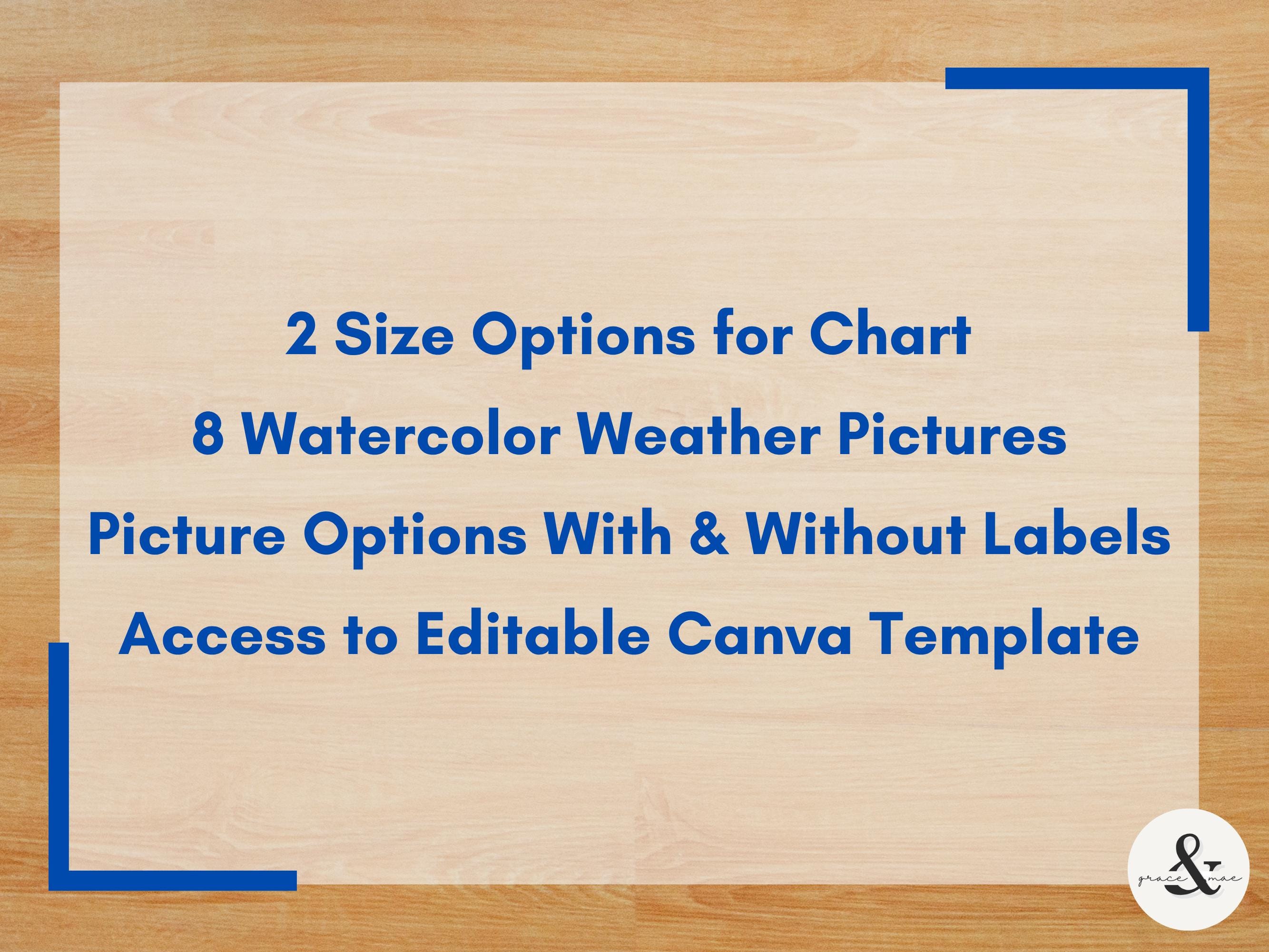 Spanish Weather Chart Printable | Homeschool Classroom - Etsy Australia
