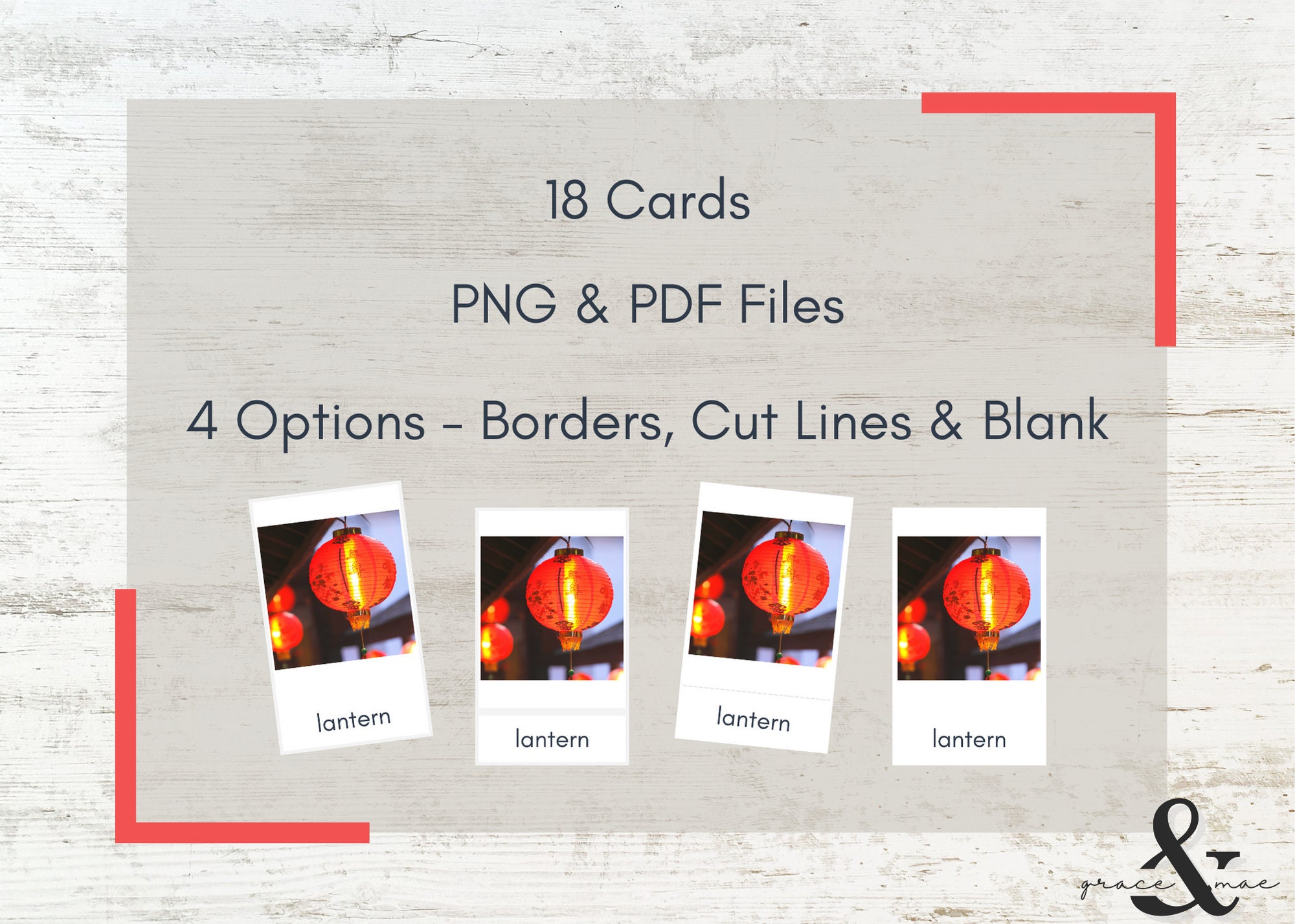 Chinese New Year 3 Part Cards - Montessori Cards - Printable ...