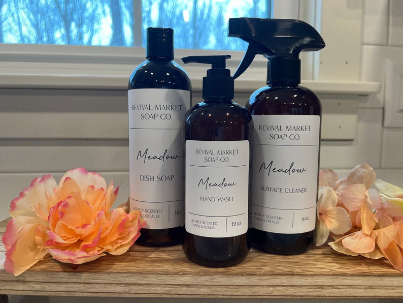 Spring Cleaning Gift Set, Natural Cleaning Products, Dish Scrubber ...