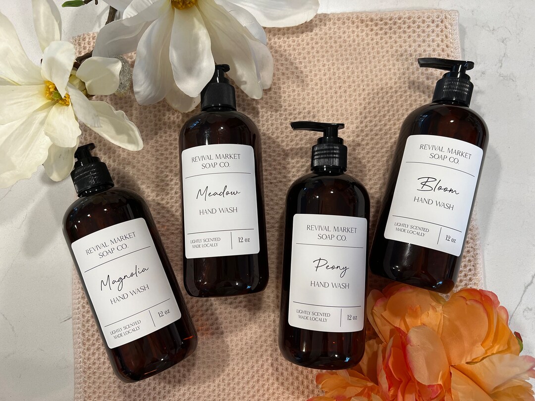 Spring Hand Soap, Floral Scented Liquid Hand Wash, Jasmine, Magnolia ...