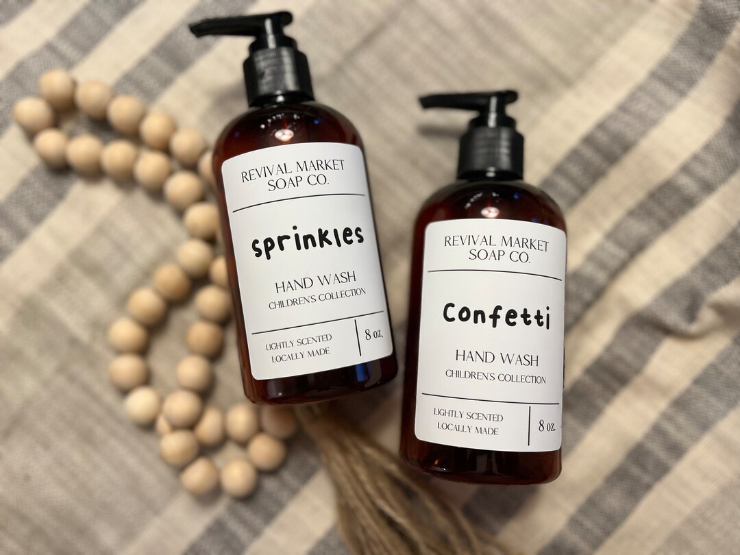 Children's Collection Hand Wash Plant Based Liquid Hand Soap for Kids ...