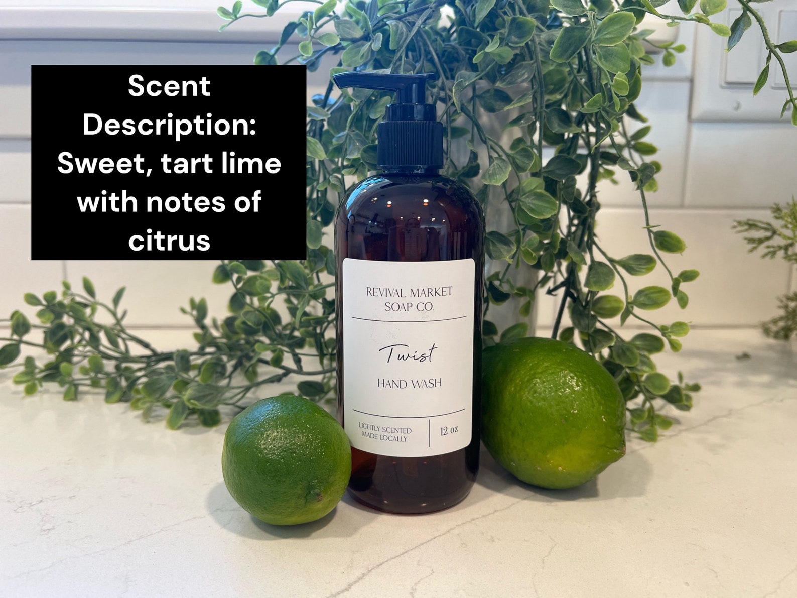 Twist Hand Soap Citrus Liquid Hand Wash Lime Scented Soap Plant Based ...