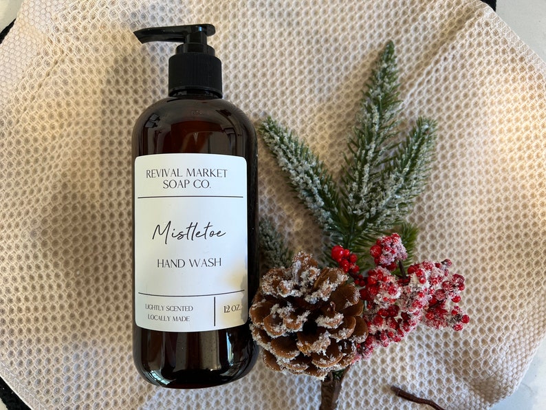 Christmas Liquid Hand Wash. Holiday Hand Soap. Winter Hand Soap. Plant ...