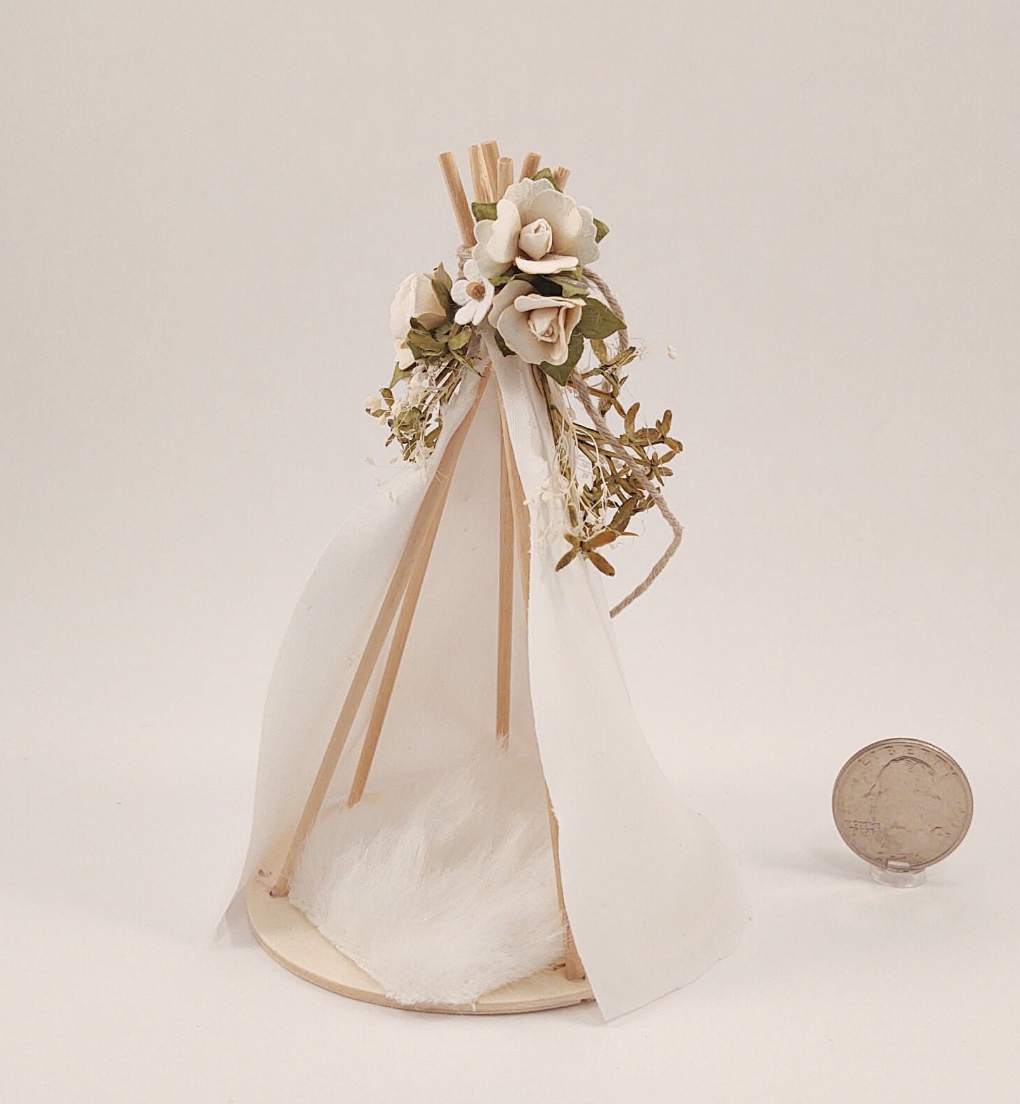 Fairy Garden Tipi - Miniature Teepee - Dollhouse Tent - 1:12 Scale - Etsy