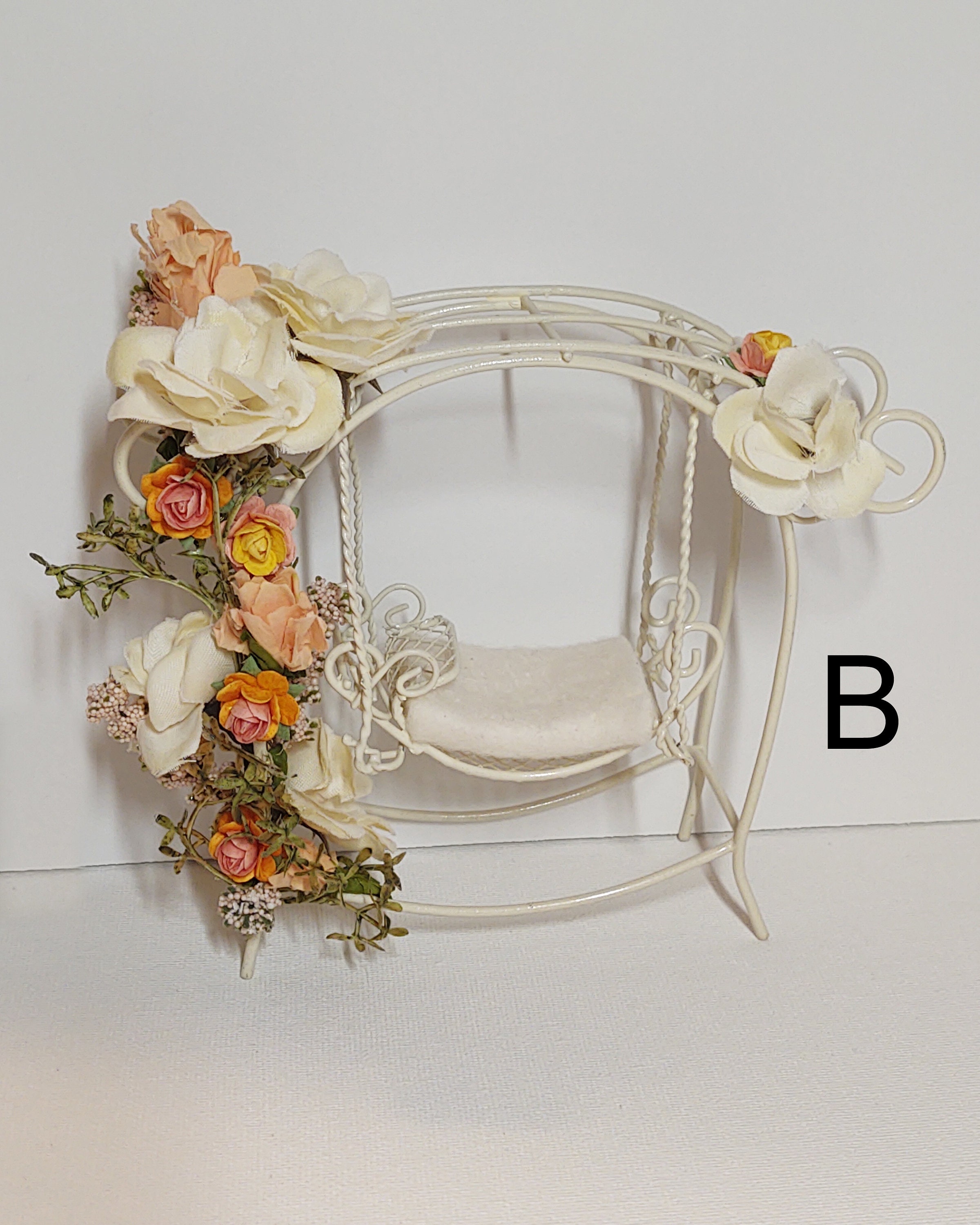 Fairy Garden Swing, Miniature Arch Swing, Miniature Furniture ...