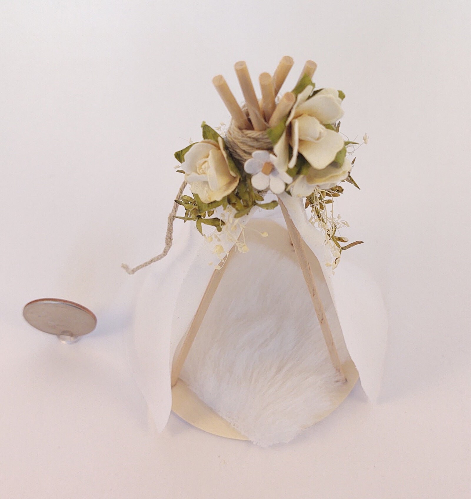 Fairy Garden Tipi - Miniature Teepee - Dollhouse Tent - 1:12 Scale - Etsy