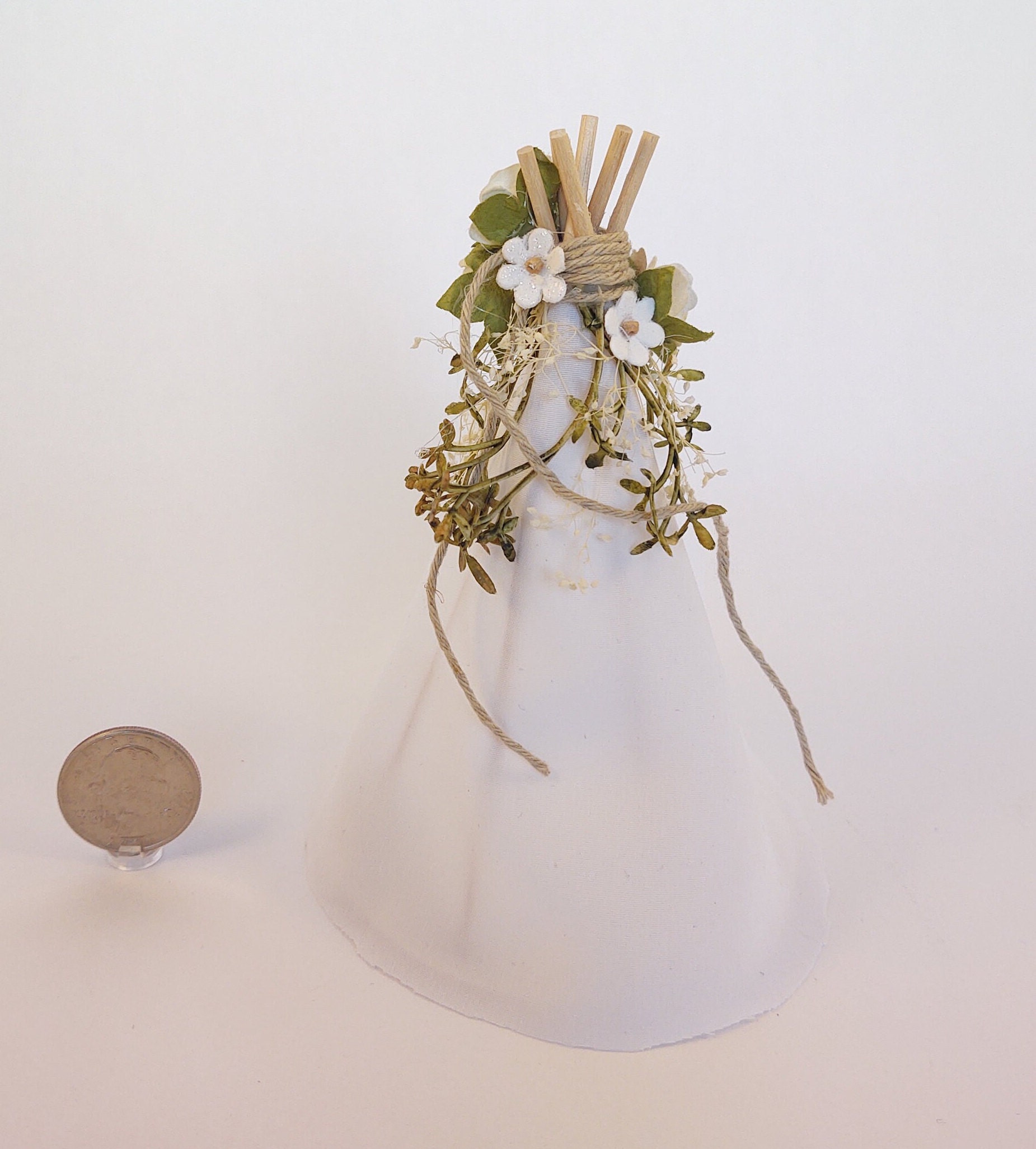 Fairy Garden Tipi - Miniature Teepee - Dollhouse Tent - 1:12 Scale - Etsy