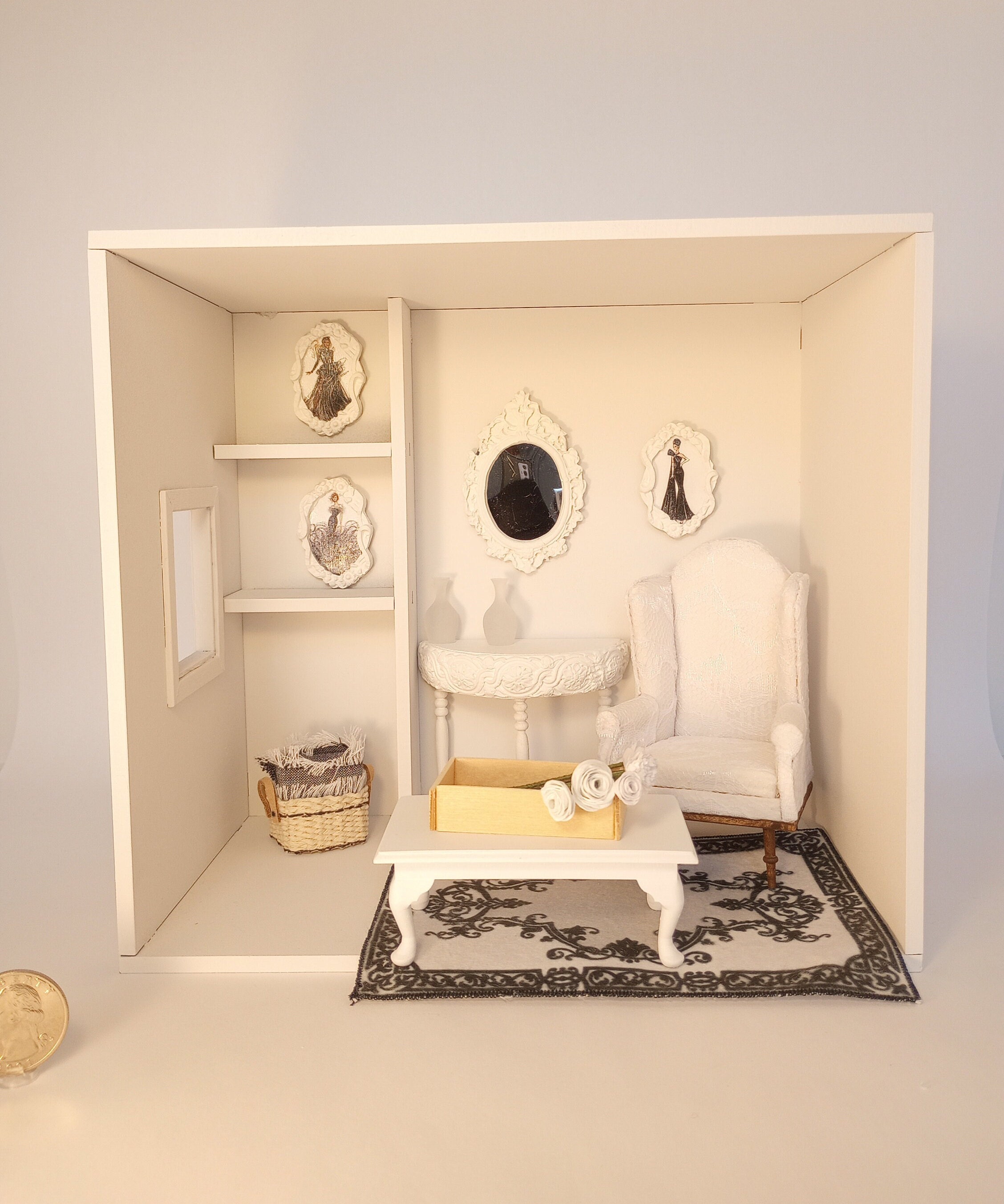 Miniature Table - Dollhouse Table - Coffee/side Table - Miniature ...