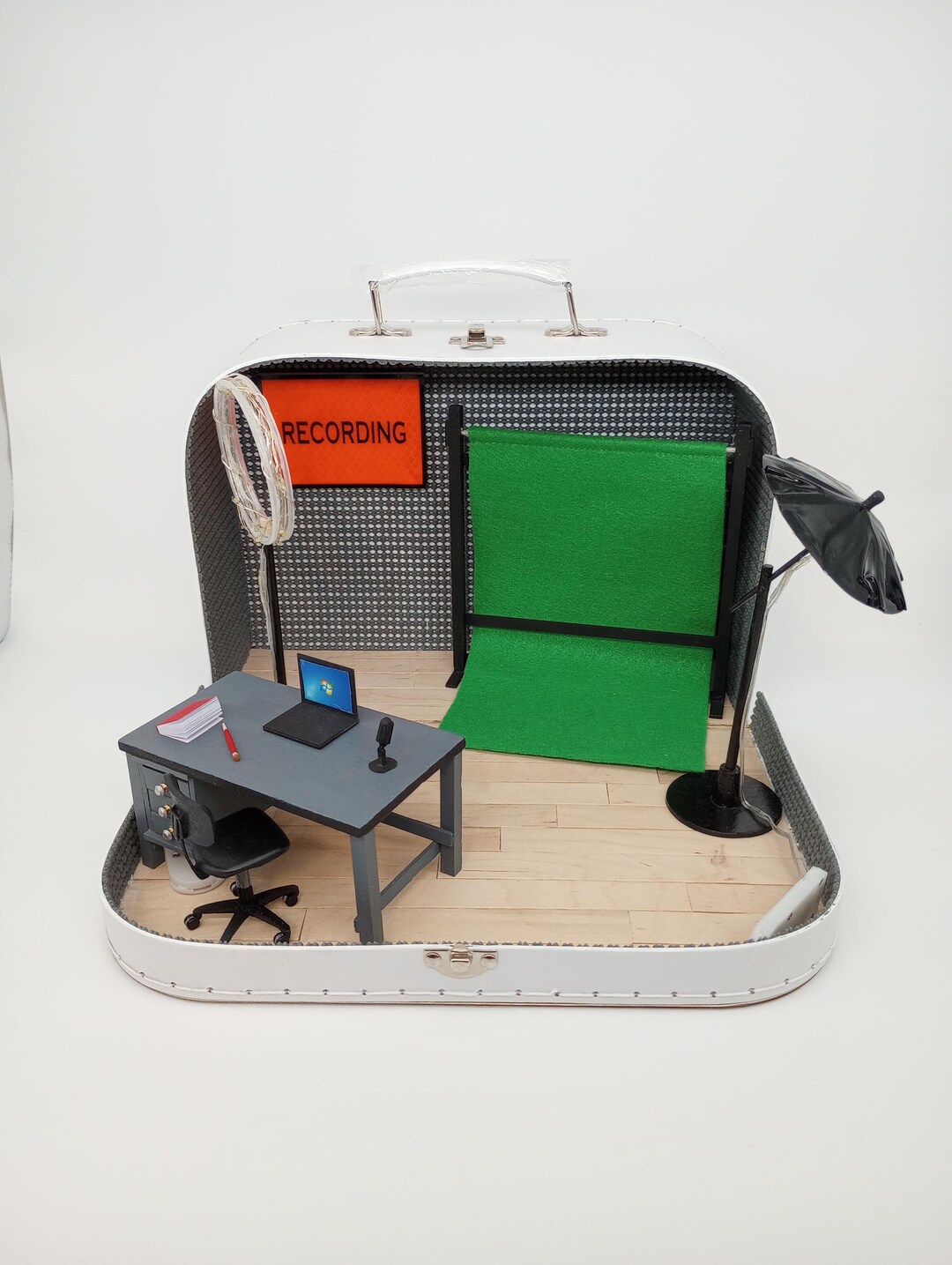 Doll Recording Studio Suitcase, Miniature Travel Case, 1:12 Scale - Etsy