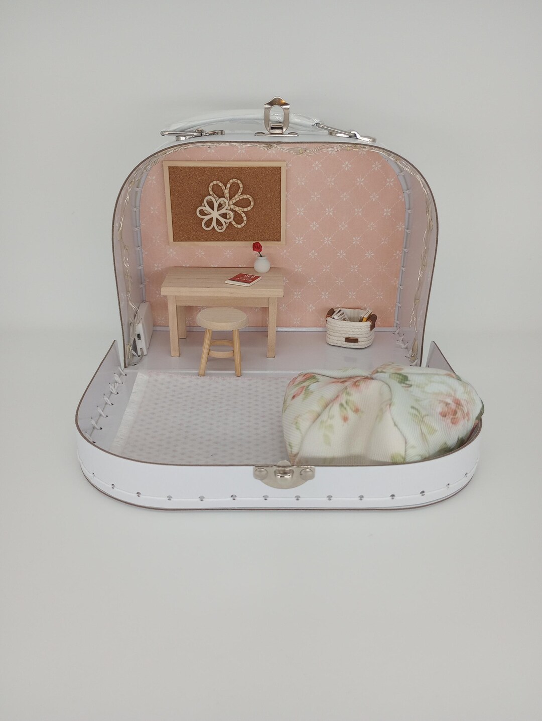 Miniature Student Suitcase Diorama - Doll Travel Case - 1:12 Scale - Etsy