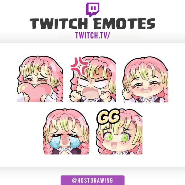 Demon Slayer Twitch Emotes - Etsy