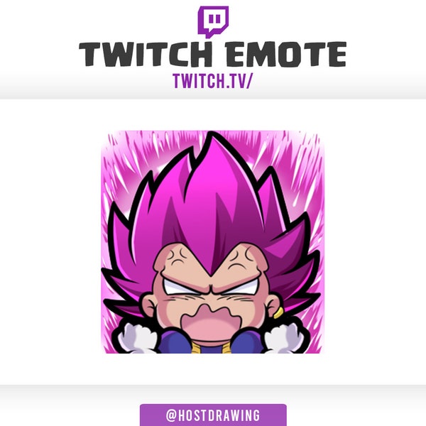 Twitch Emotes Vegeta - Etsy Canada