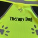 Hi Viz Dog Vest Personalised Yellow Safety Coat High Visibility - Etsy