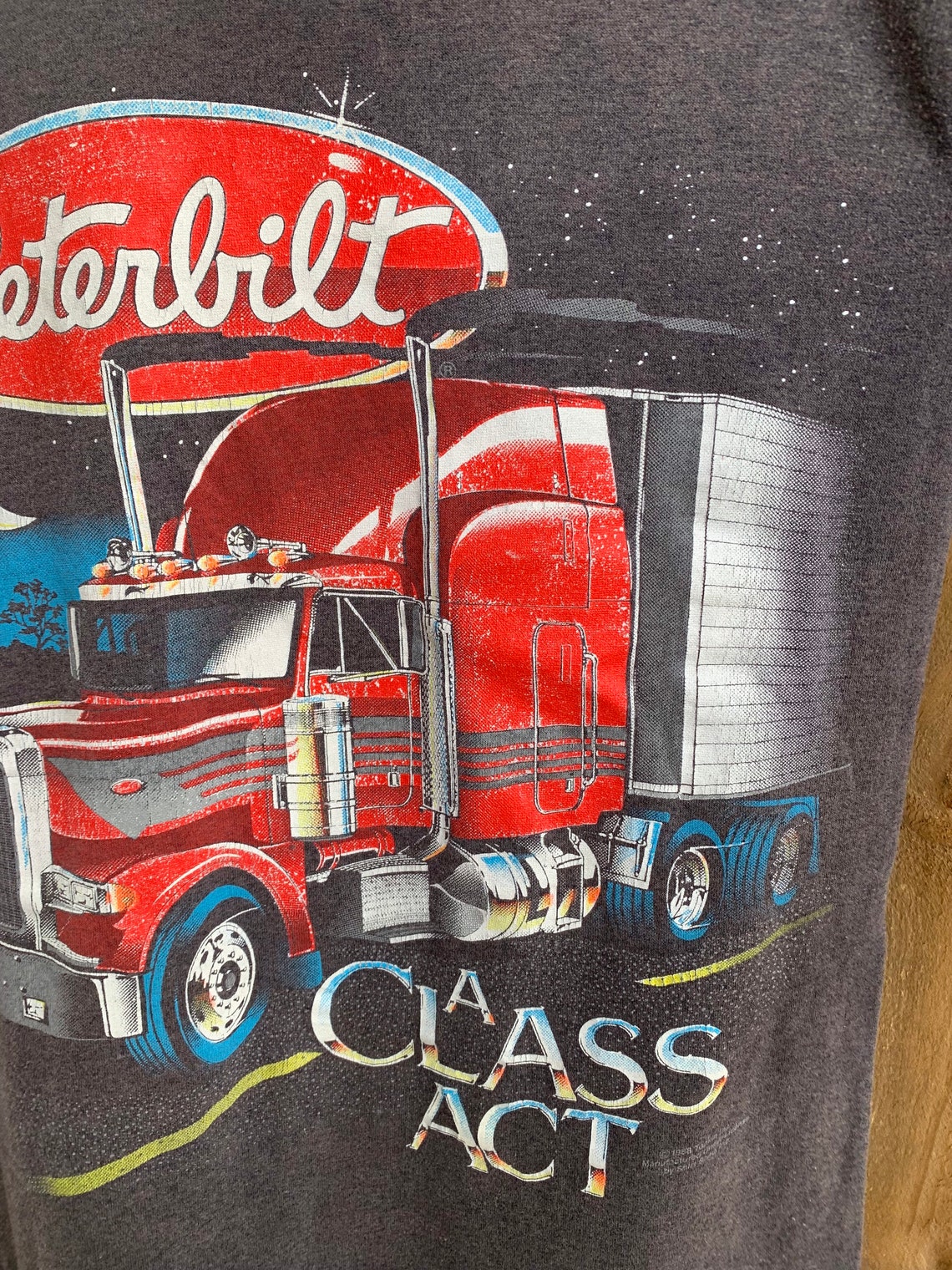 Vintage 1988 Peterbilt A Class Act Trucker T-shirt Size L - Etsy
