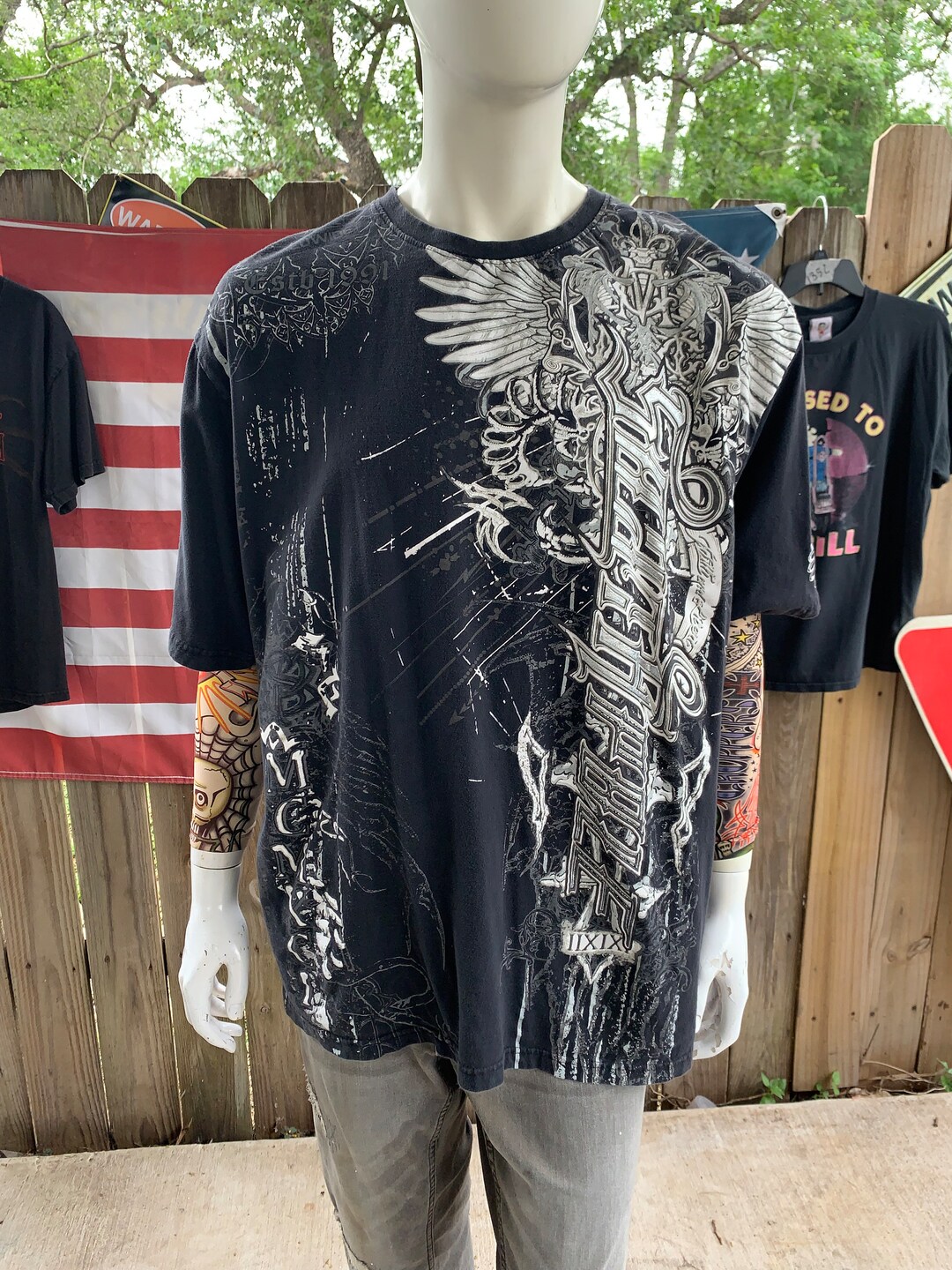 Vintage Y2K Southpole All Over Print T-shirt Size 4XB - Etsy