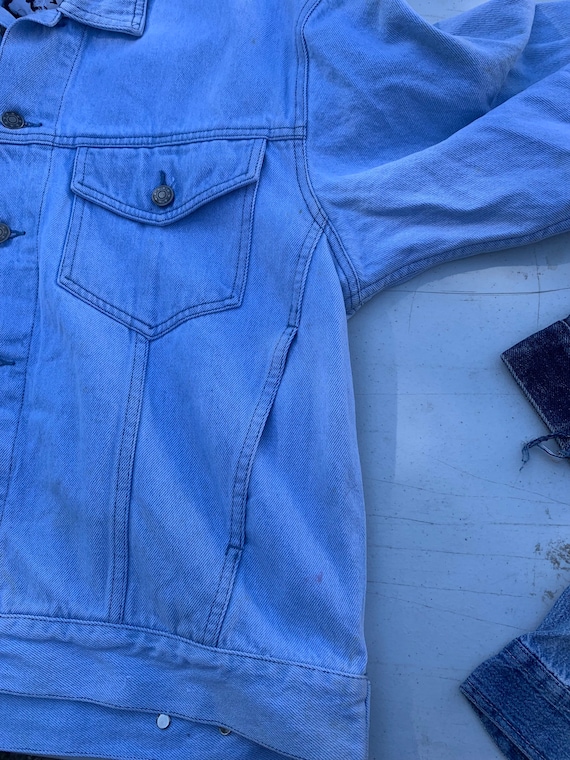 Vintage Reworked Corona extra Bucket beer Denim Jacke… - Gem