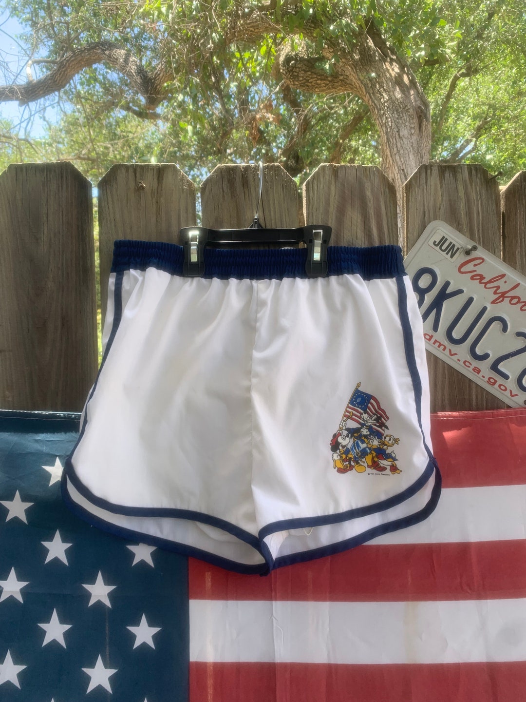 Vintage Mickey Mouse Betsy Ross Flag Shorts - Size L - Etsy