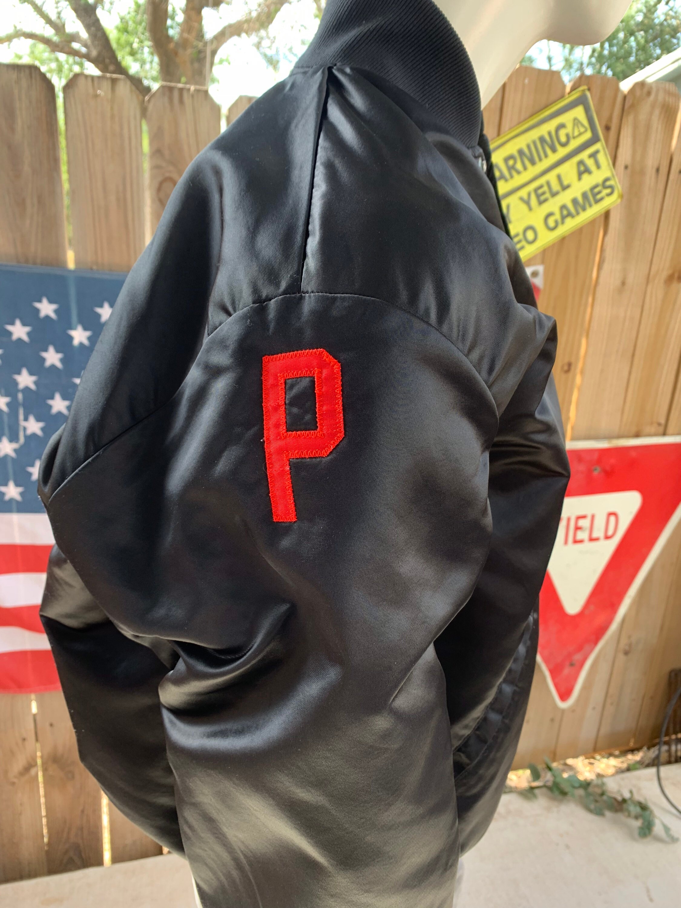 Vintage 90s Bergenfield Bears New Jersey Baseball Embroidered Bomber ...