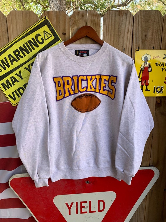 Vintage 90s Brickies football Heavyweight Sweatshirt … - Gem