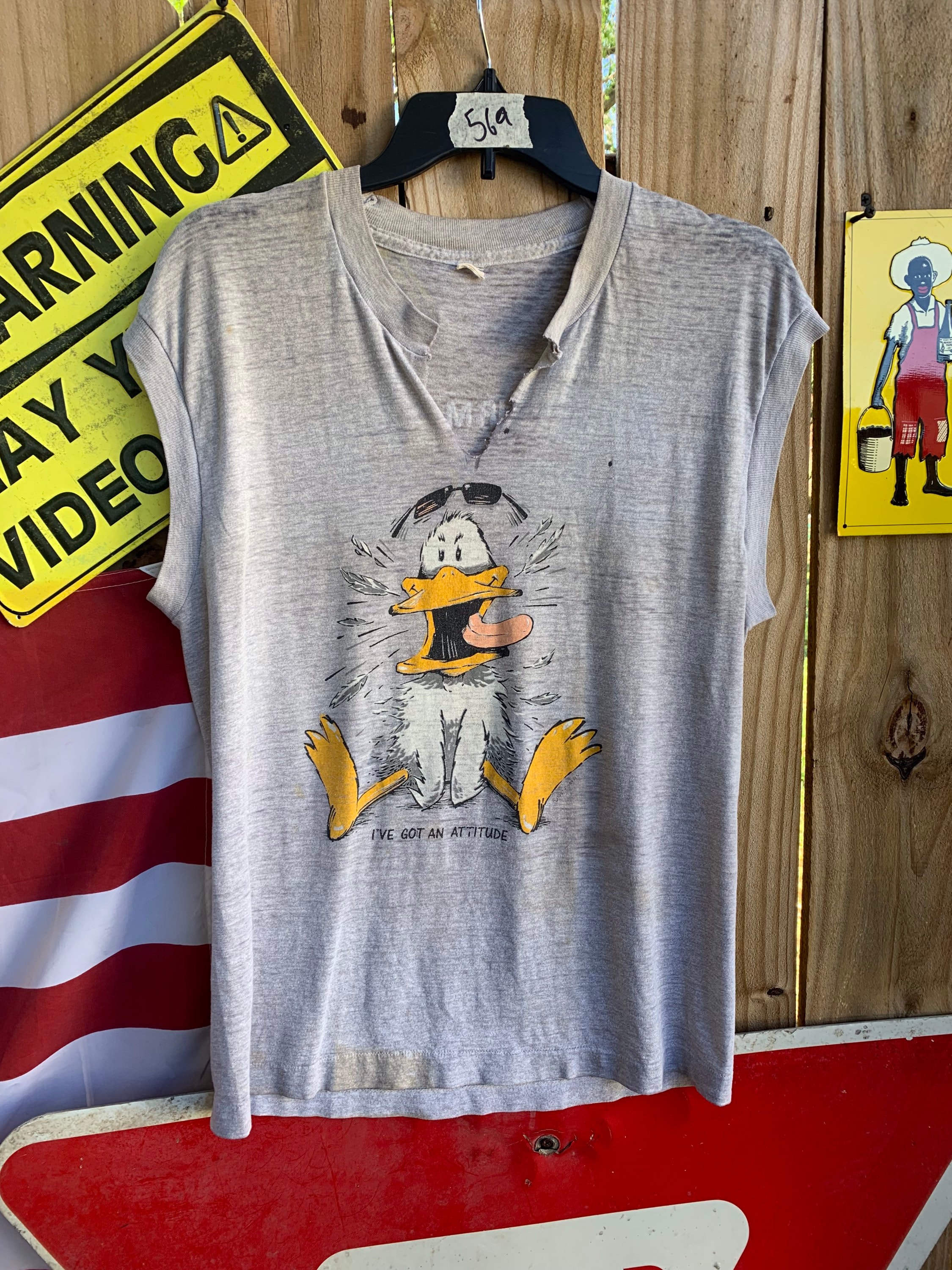 Vintage 1982 I Got an Attitude Duck and Panda Bear Tank Top Size M - Etsy