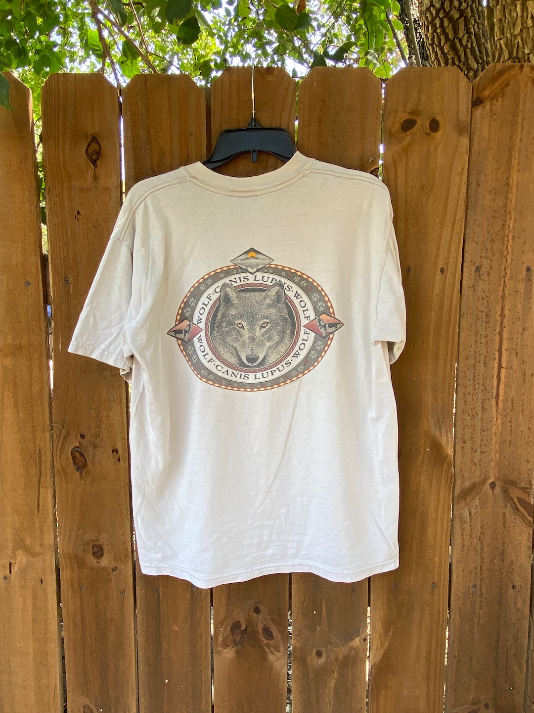 Vintage 90s Discovery Channel Store Wolf Canis Lupus T-shirt Size L - Etsy