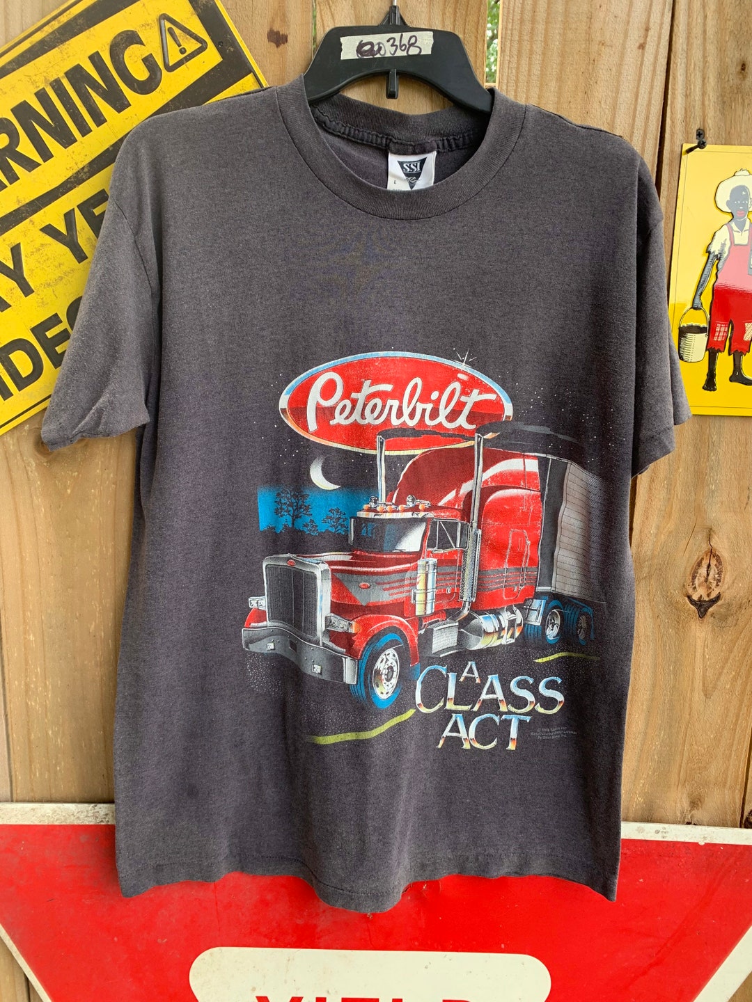 Vintage 1988 Peterbilt A Class Act Trucker T-shirt Size L - Etsy
