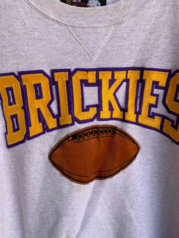Vintage 90s Brickies football Heavyweight Sweatshirt … - Gem