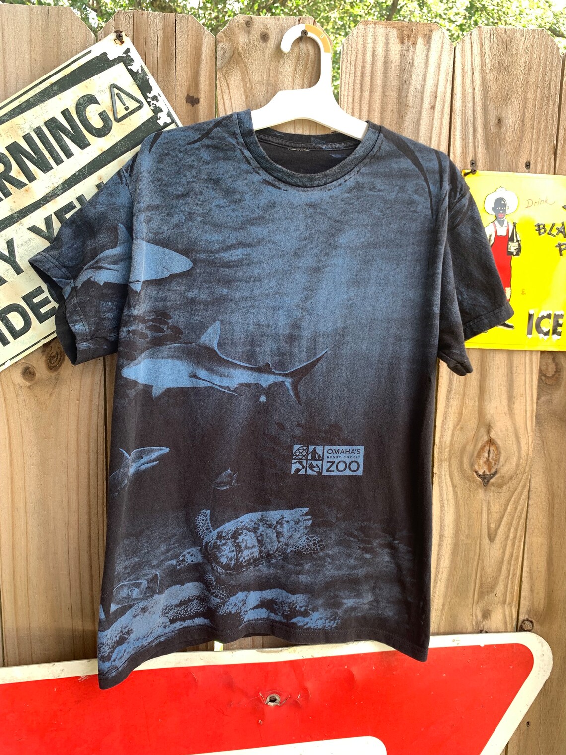 Vintage Omaha Henry Doorly Zoo Sharks All Over Print Tshirt Size M - Etsy