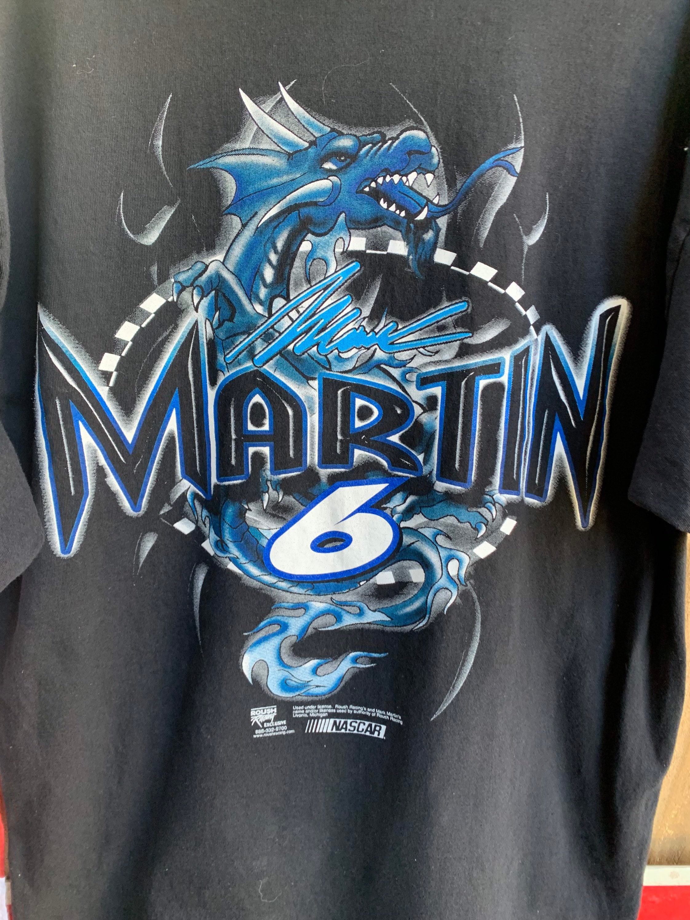 Vintage 00s Mark Martin Number 6 Nascar T-shirt Size L - Etsy