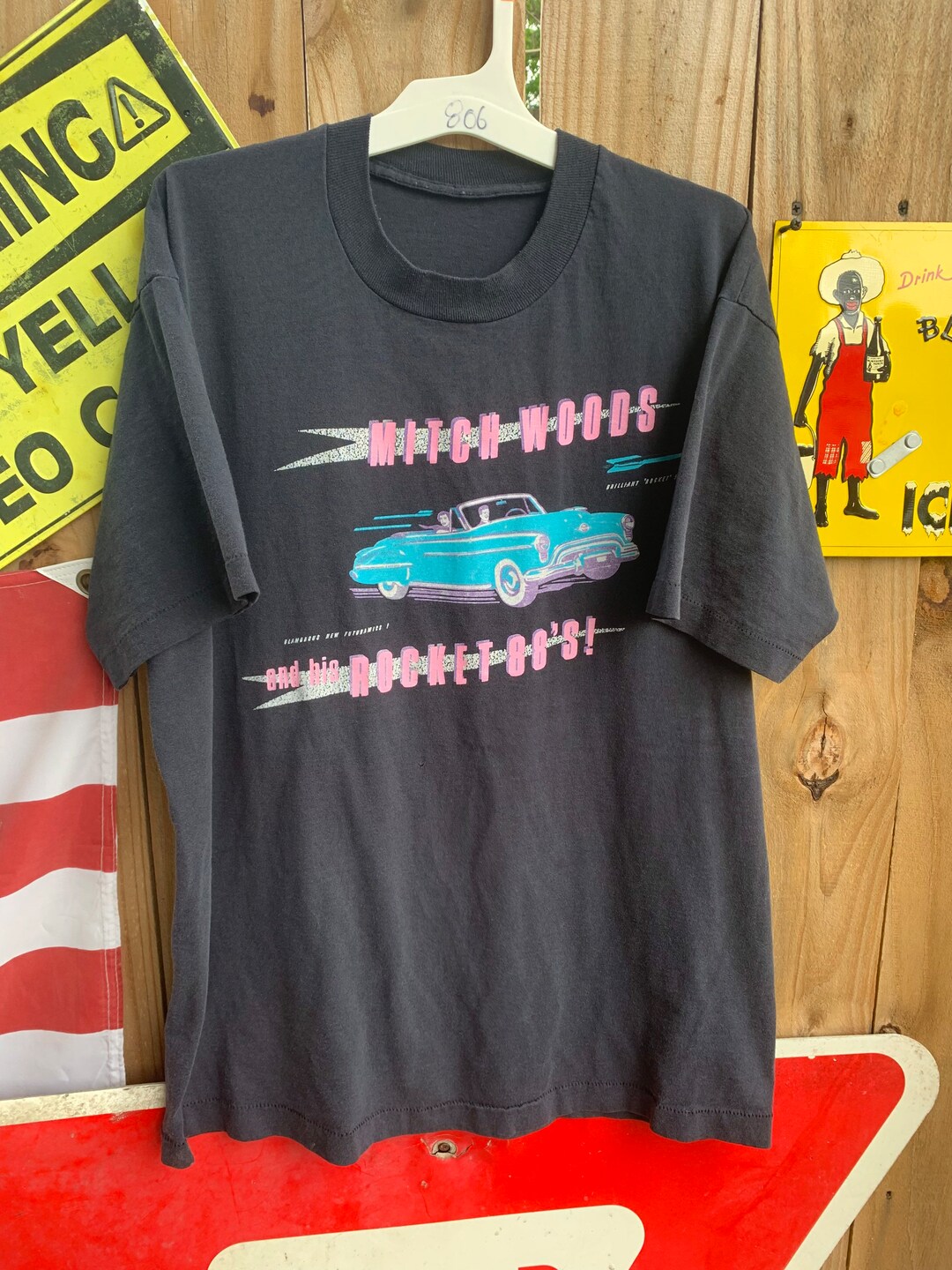 Vintage 80s Mitch Woods and His Rocket 88s Blues and Jazz Band T-shirt ...