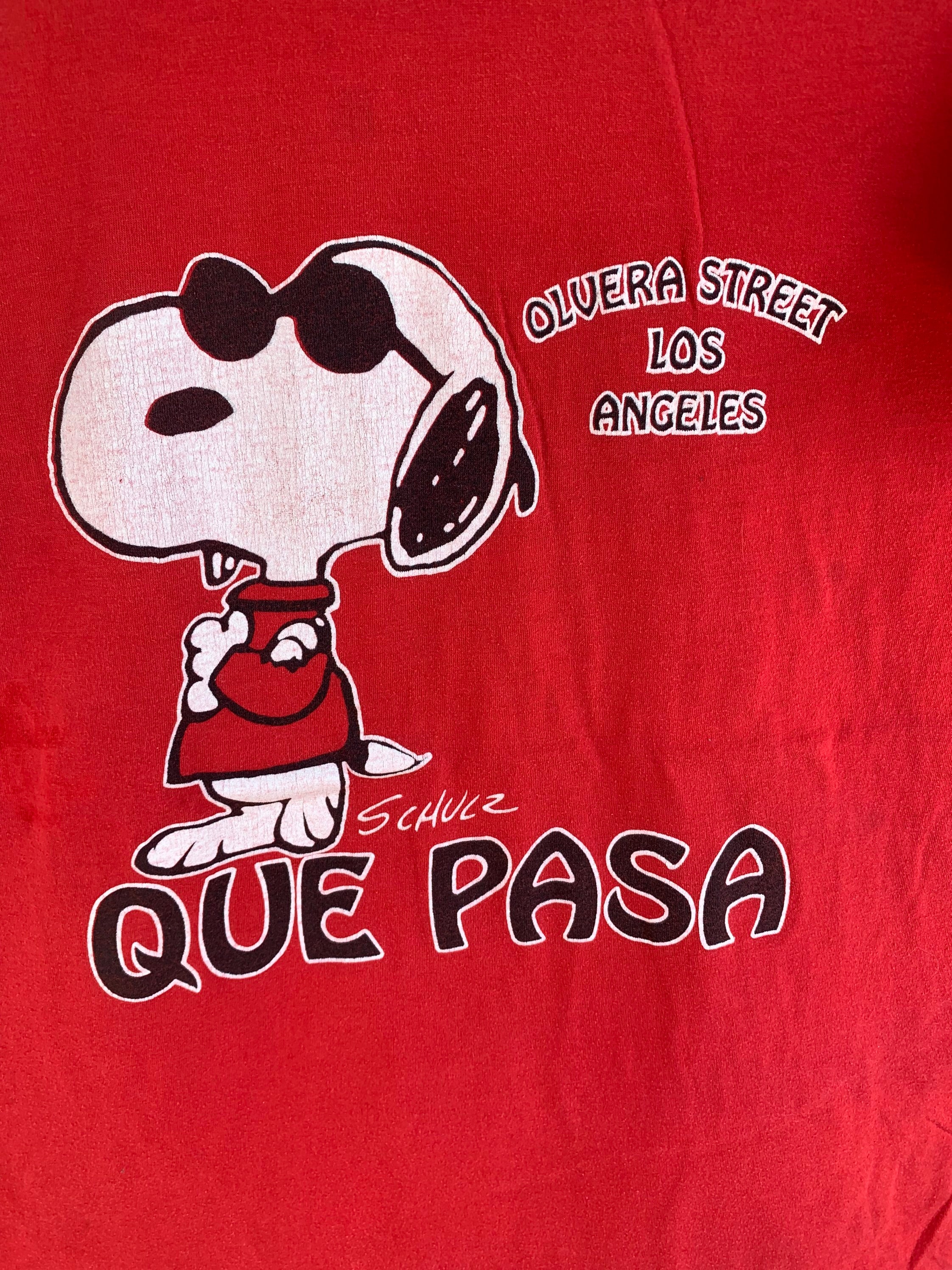 Vintage 70s-80s Snoopy peanuts Schulz T-shirt Size S Olvera street Los ...