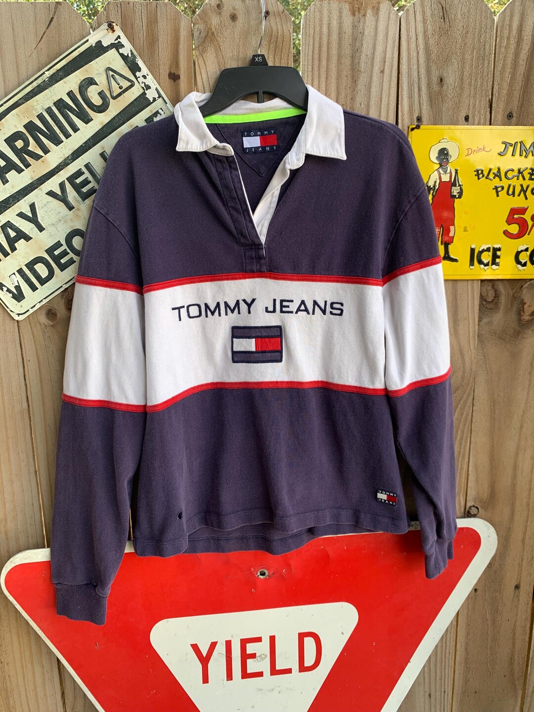 Vintage 90s Tommy Jeans Rugby Women’s Shirt Size L - Etsy