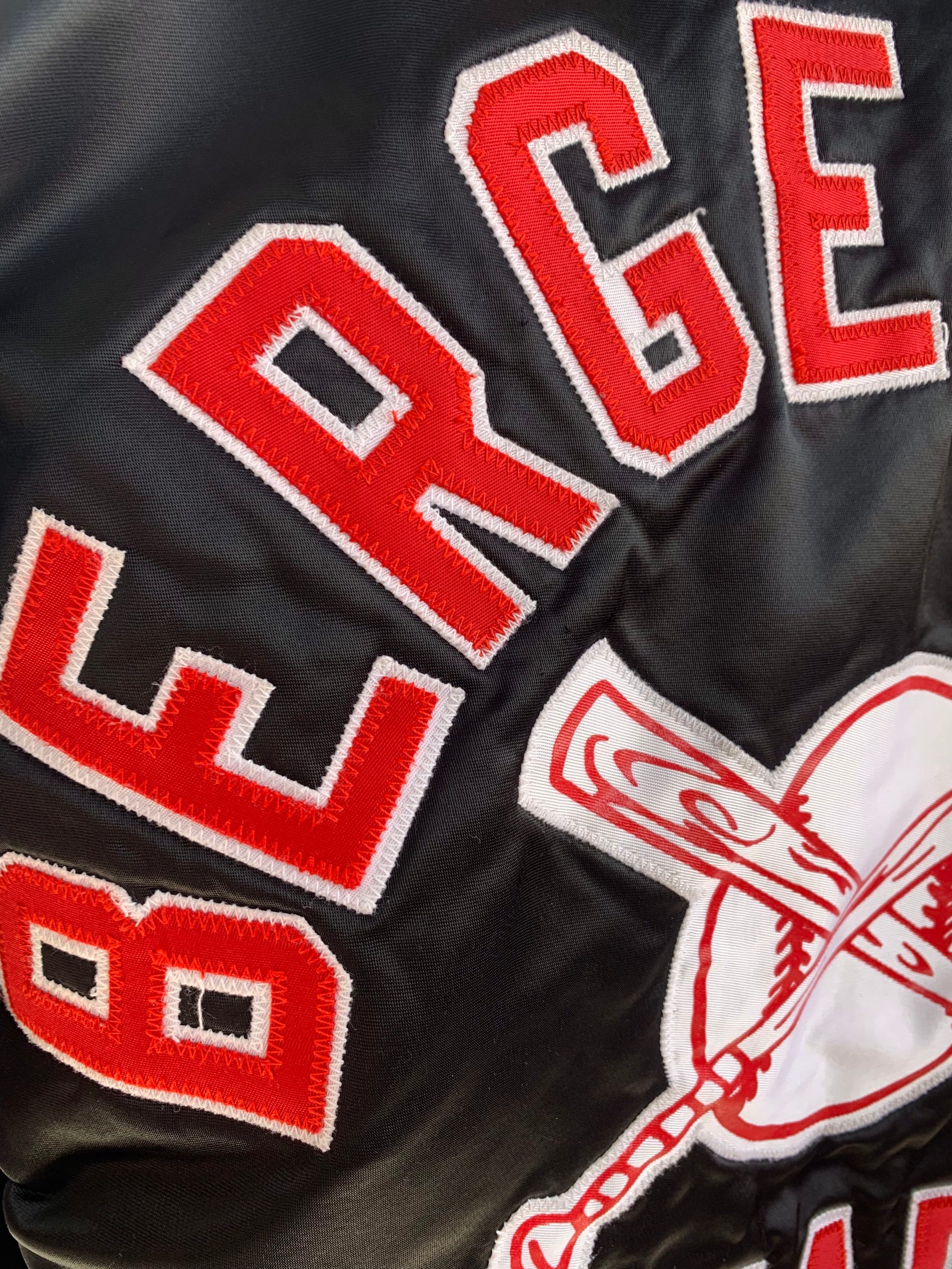 Vintage 90s Bergenfield Bears New Jersey Baseball Embroidered Bomber ...
