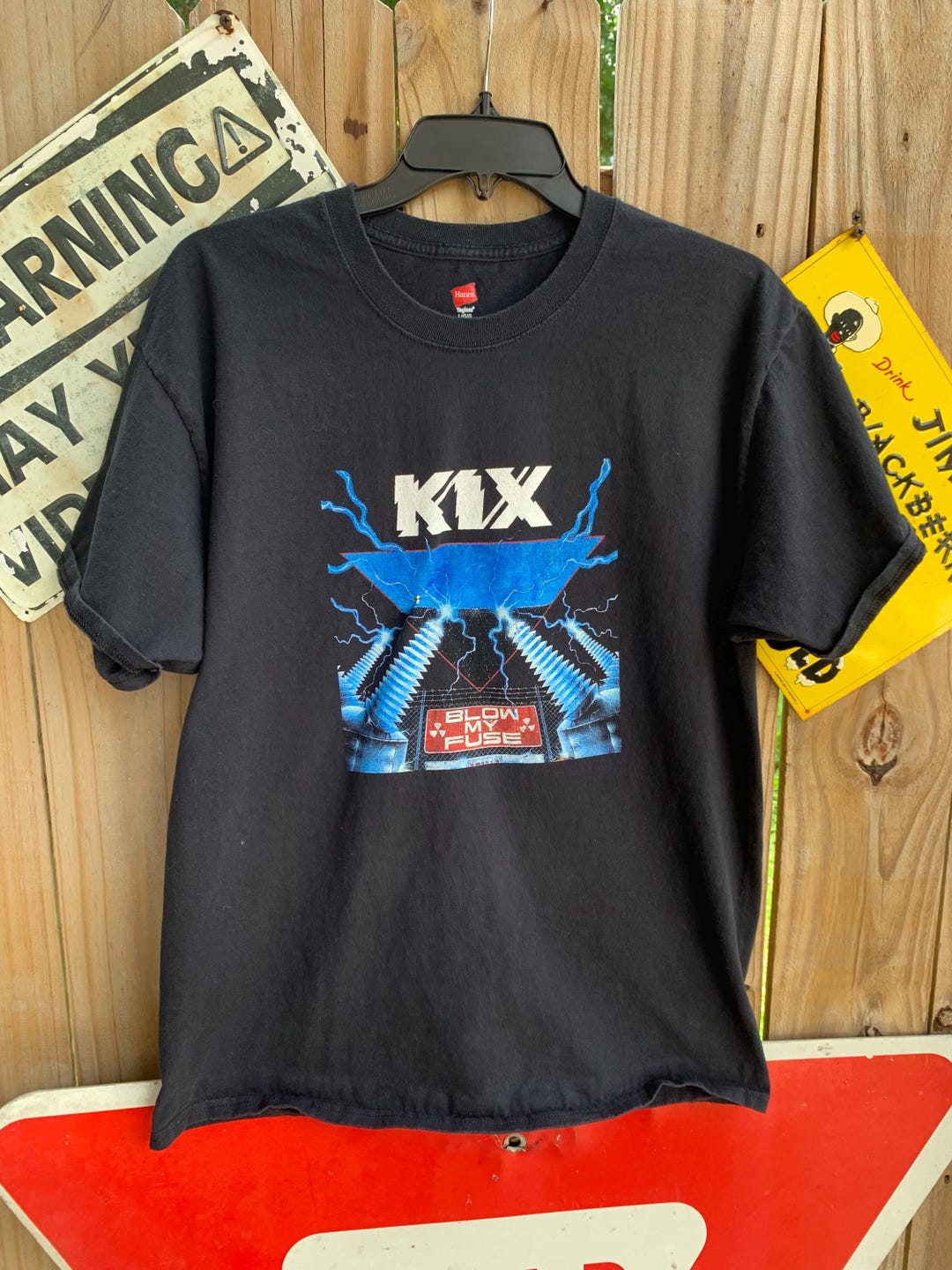 Vintage KIX “blow My Fuse” Band T-shirt – Hanes Tagless L – 2000s Rock ...