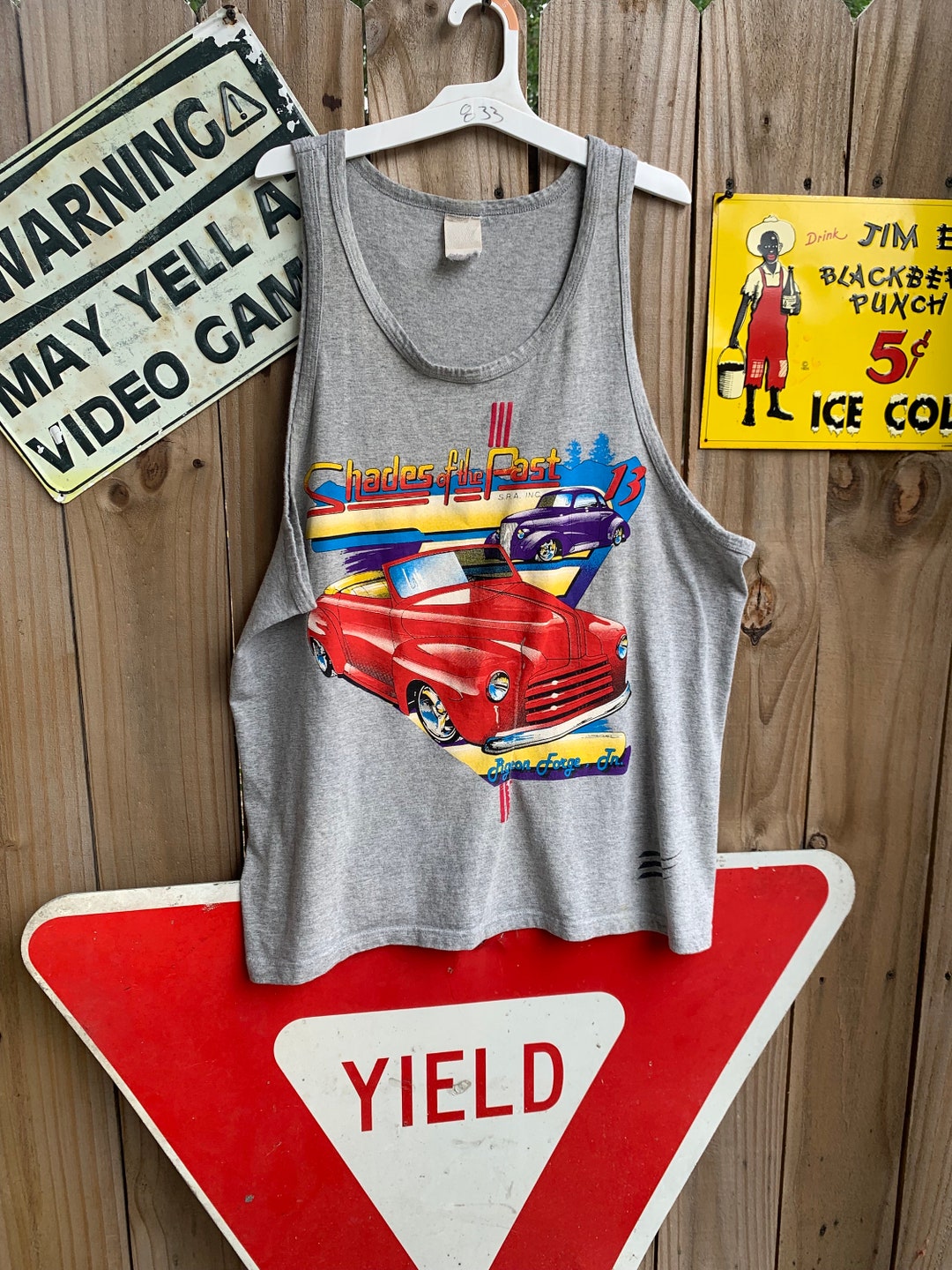 Vintage 90s Hot Rod Tank Top - Shades of the Past Fest - Size L - Etsy