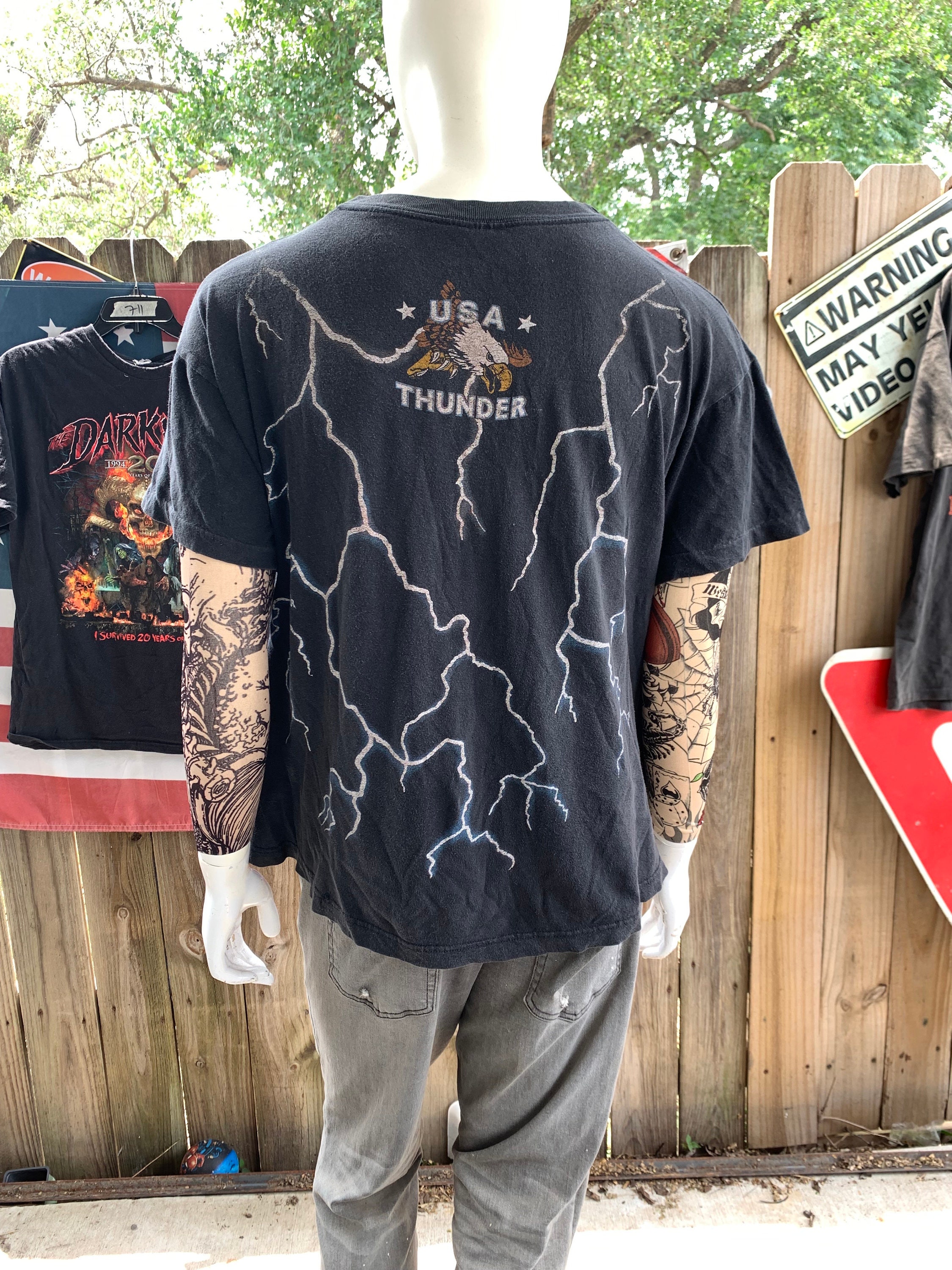 Vintage 90s American Thunder Native American Wolf and Eagle Vintage 90s American Thunder Native American Wolf and Eagle