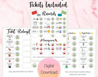 Ticket Reward System | Etsy