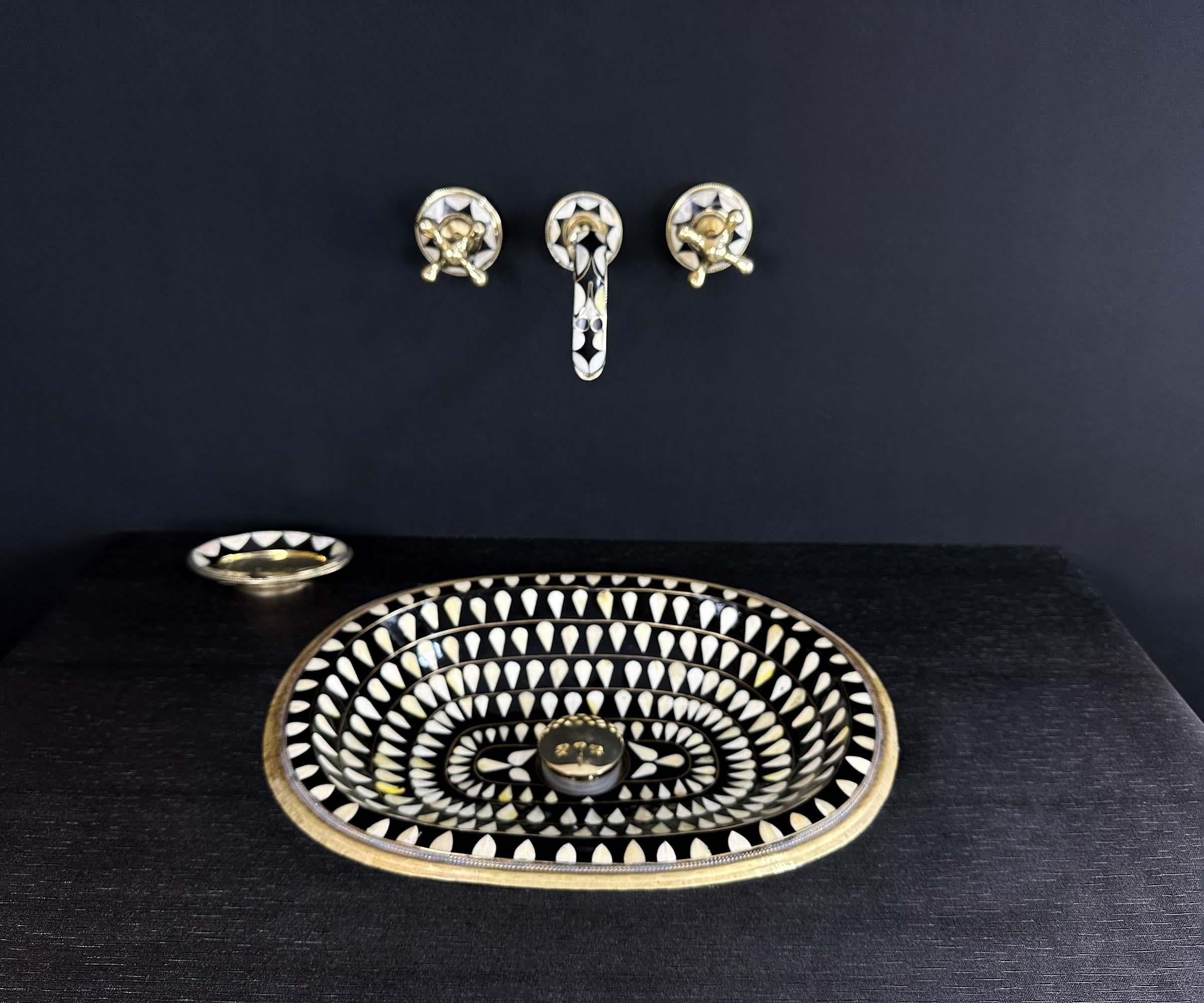 Original Water Drop Sink Crafted From Unlacquered Brass With Resin ...