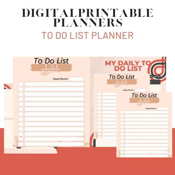 To Do List Digital Planner by Flourish Planner Ipad Planner - Etsy