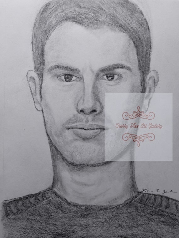Theo James Drawing