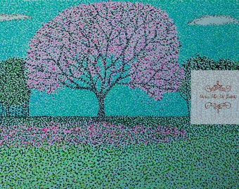 Spring 11 X 14 Tulips Pointillism Art Decor Art Print - Etsy